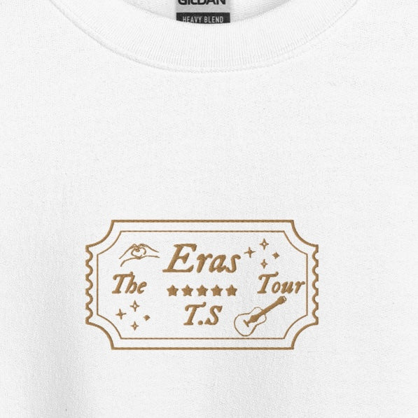 Eras Tour Ticket - Embroidered Crew Neck – Lyrical Threads